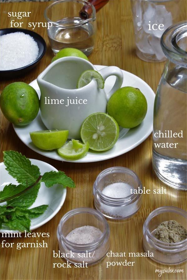 Indian Lemonade - Nimbu Pani • My Culinary Expressions