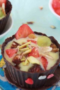Custard Filled Chocolate Dessert Cups • My Culinary Expressions
