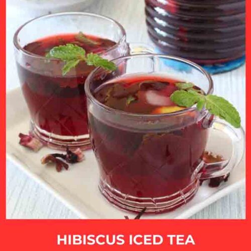 Egyptian Karkade - Hibiscus Iced Tea • My Culinary Expressions