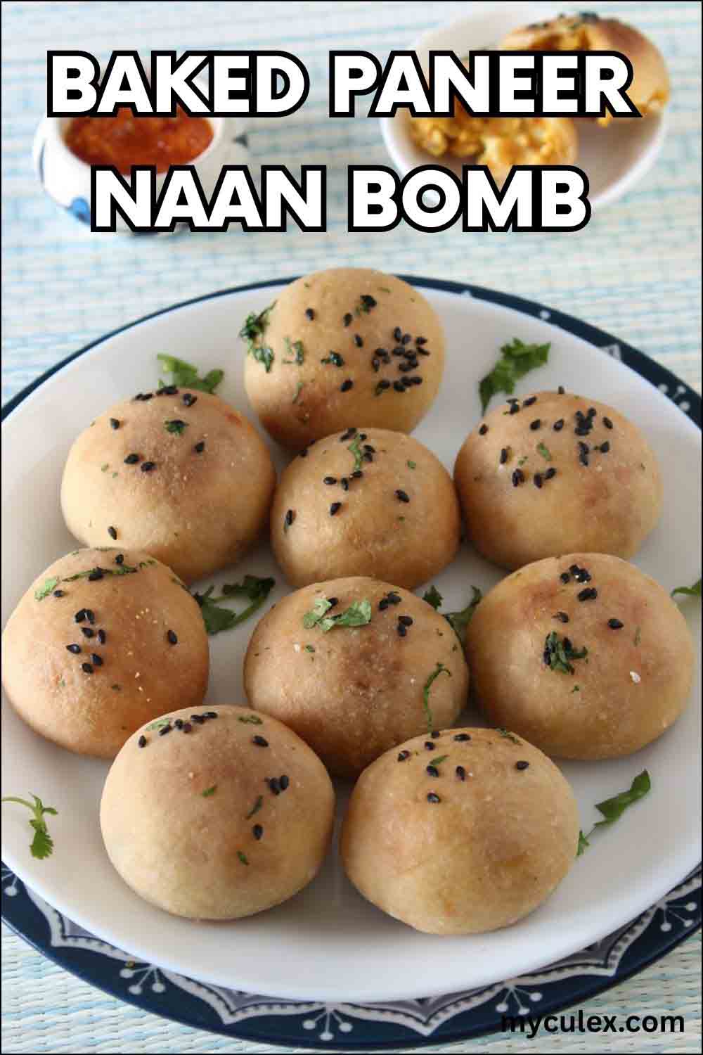 Baked Paneer Naan Bomb | Bite Size Appetizer • My Culinary Expressions
