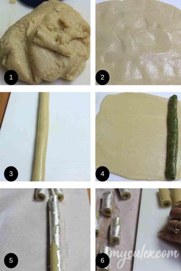 Kaju Pista Roll | Festive Kaju Roll Indian Mithai • My Culinary Expressions