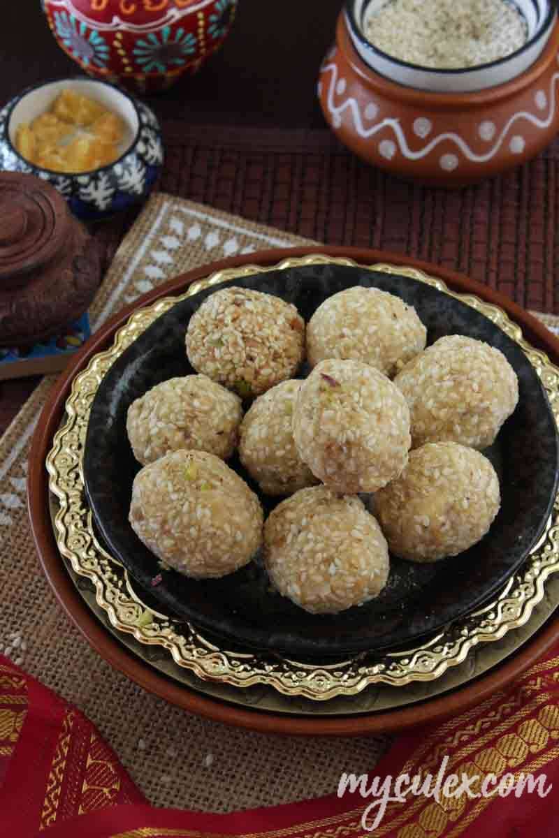 Til Gud Laddu recipe | Sesame Jaggery Ladoo • My Culinary Expressions